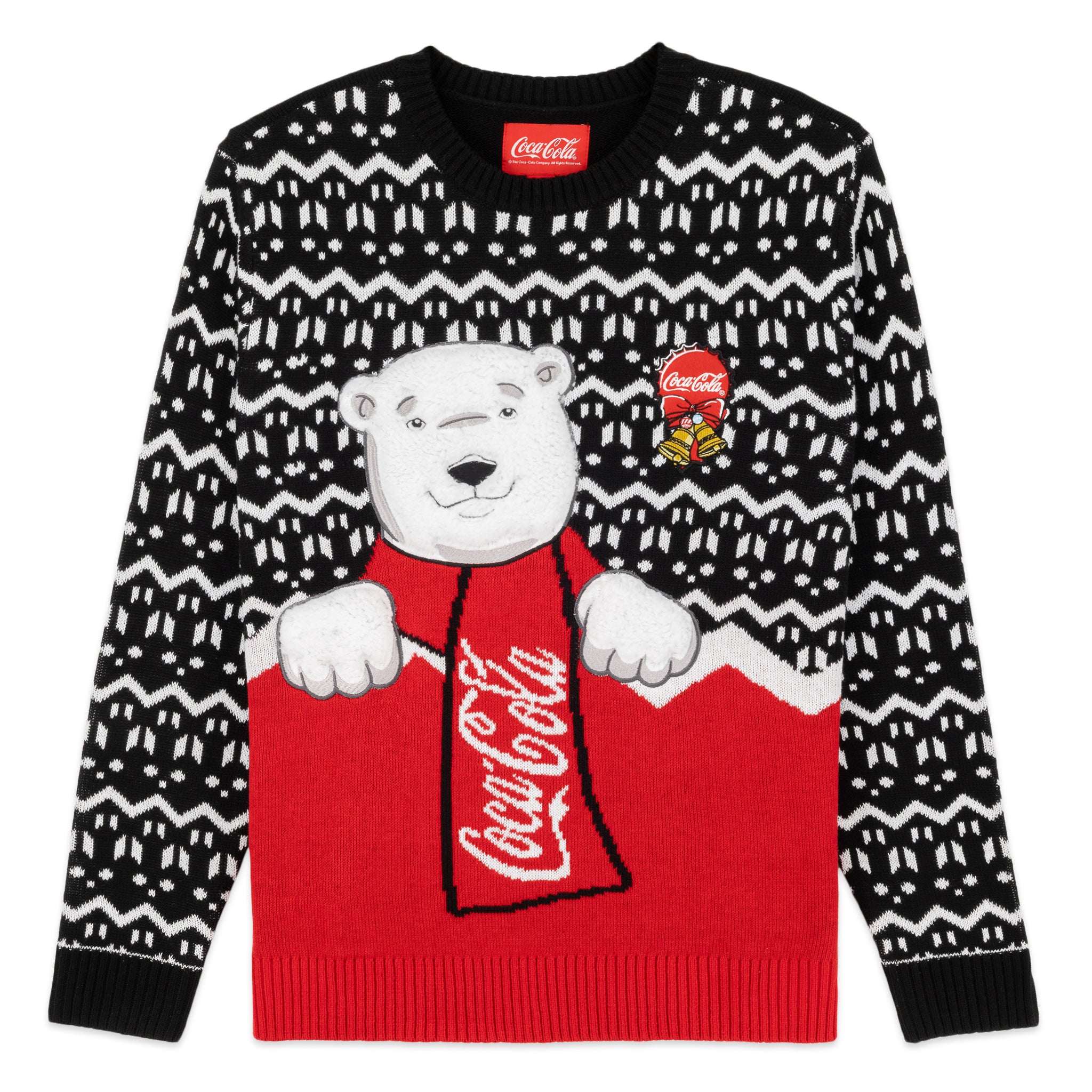 Coca-Cola Polar Bear Peekaboo - Officially Licensed Unisex Christmas S ...